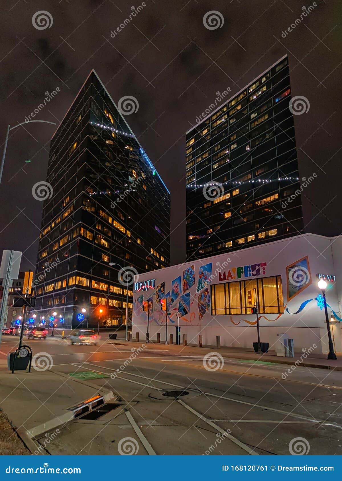 Downtown Tulsa Oklahoma at Night. Editorial Photo - Image of tulsa ...