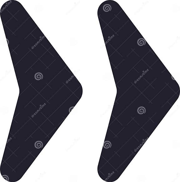 Two Dark Colored Arrows are Pointing Towards the Right Side ...