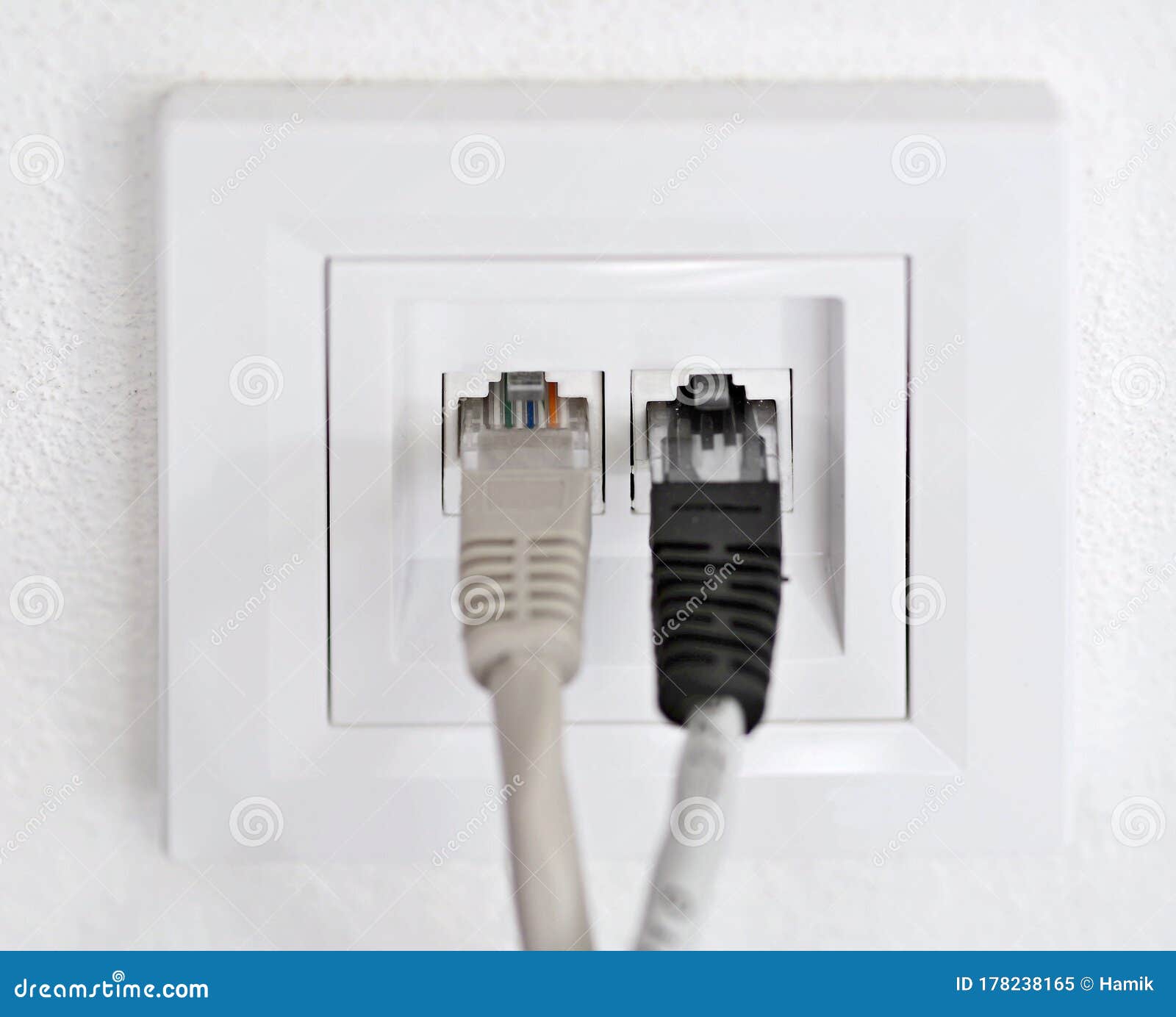 Data RJ45 socket stock image. Image of patch, technology - 178238165