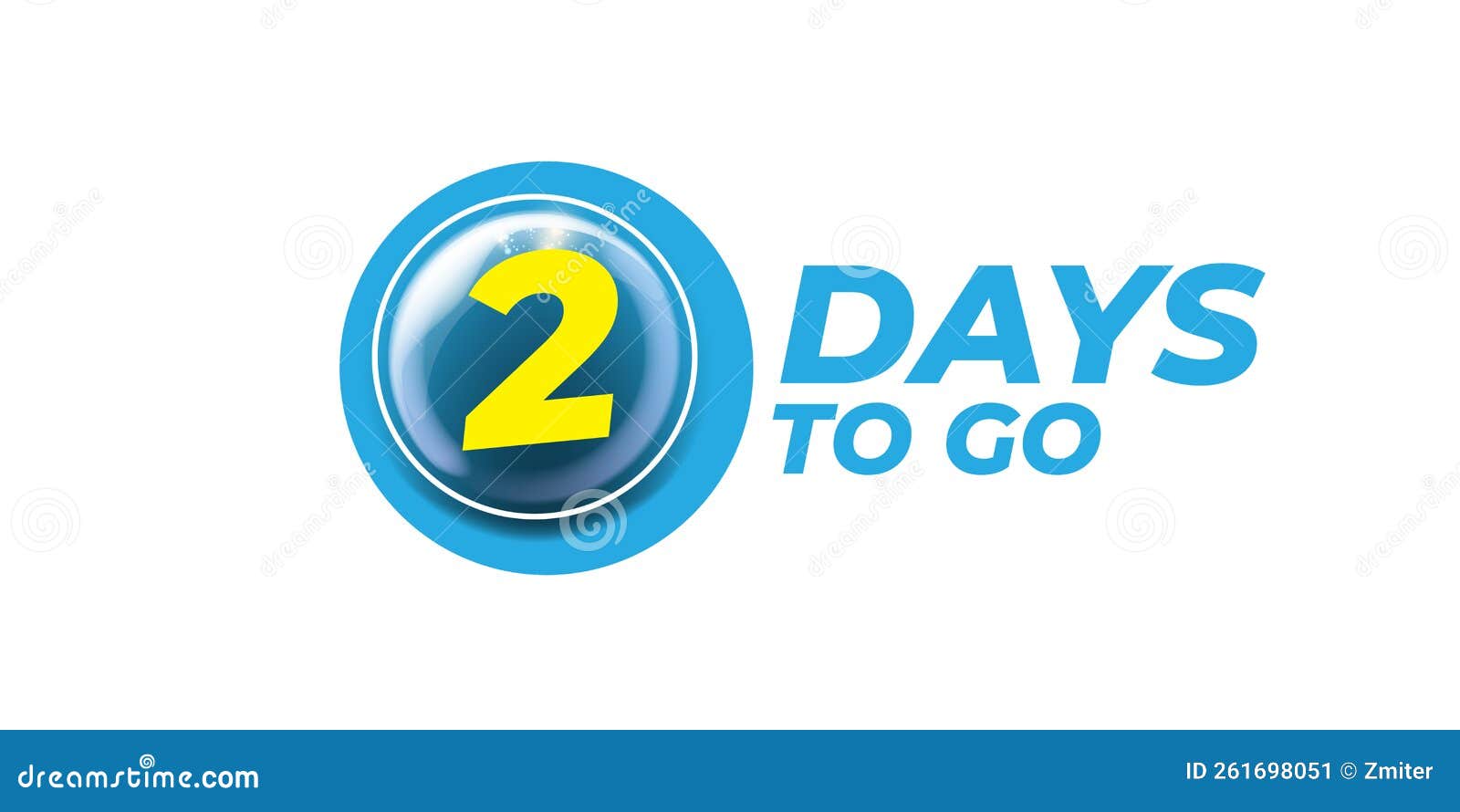Two Days To Go Countdown Blue Horizontal Banner Design Template ... Two Days To Go Countdown Blue Horizontal Banner Design Template ...