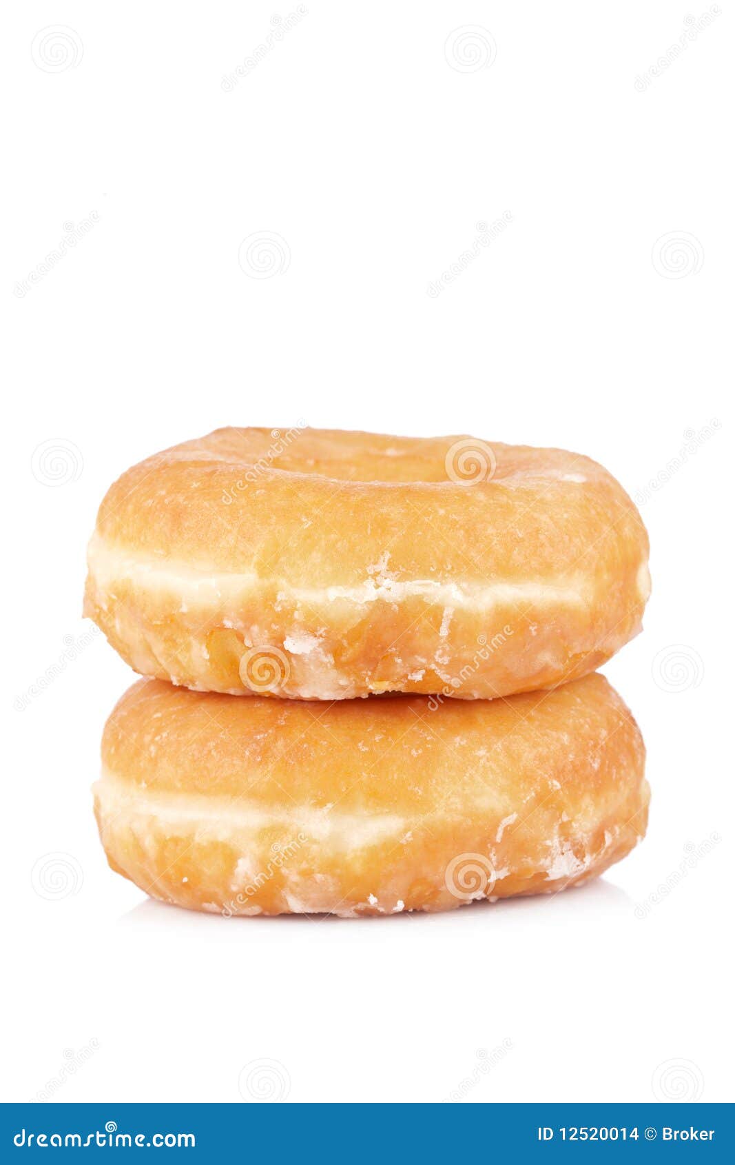 Two delicious donuts stock photo. Image of doughnut, fattening - 12520014