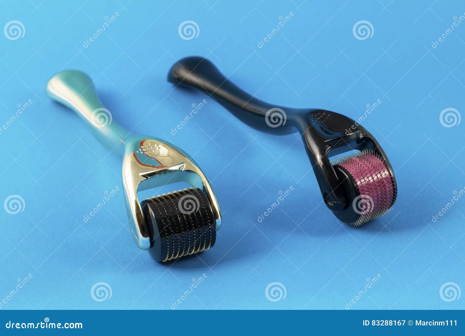 Two Derma Rollers for Medical Micro Needling Therapy Stock Image ...