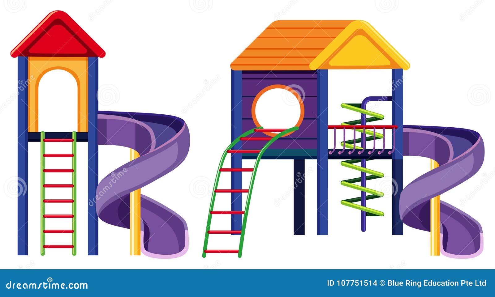 Two design of big slide stock vector. Illustration of drawing - 107751514