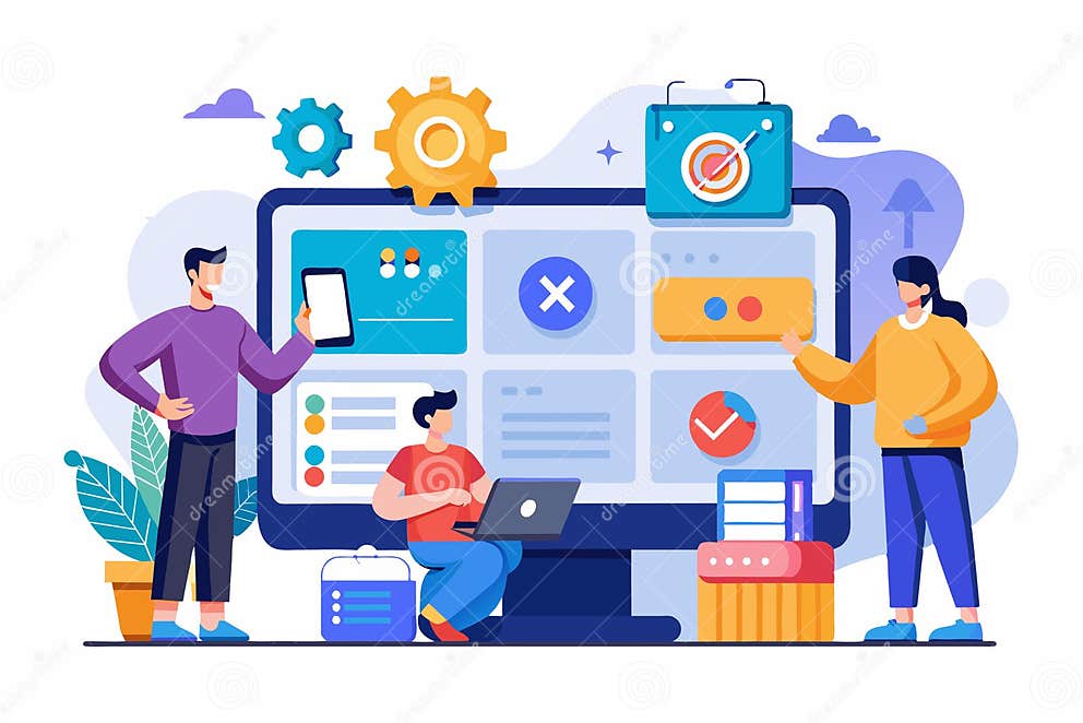 Two Designers Collaborate on UI and UX Elements with a Customizable ...