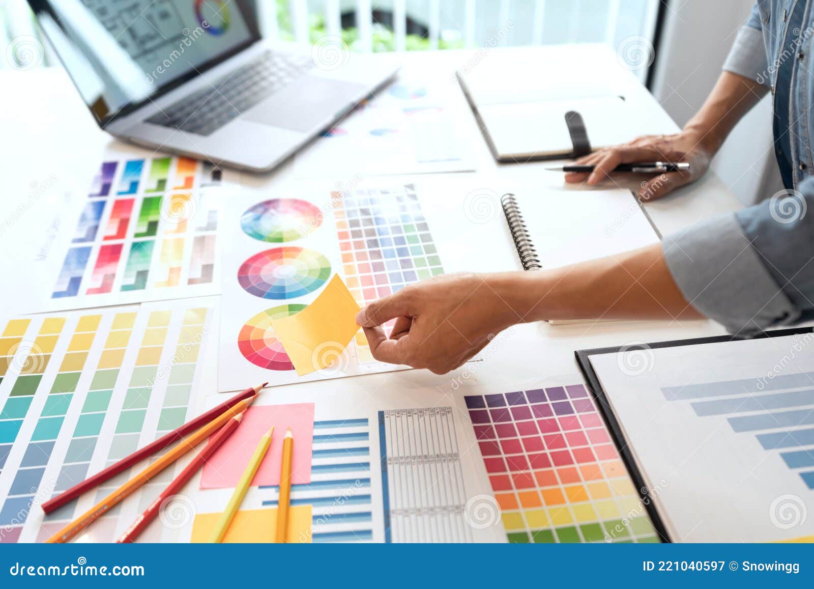 Two Designers Discussing on the Color Tone for the Excellent Visual ...