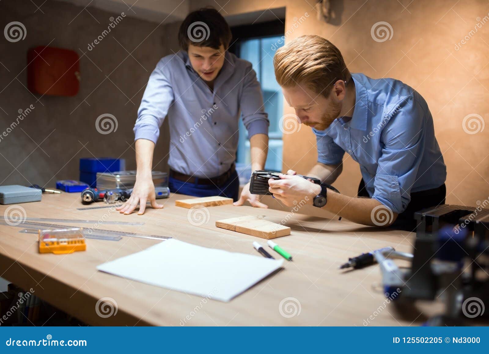 Two Designers Working Together Stock Image - Image of creative, design ...