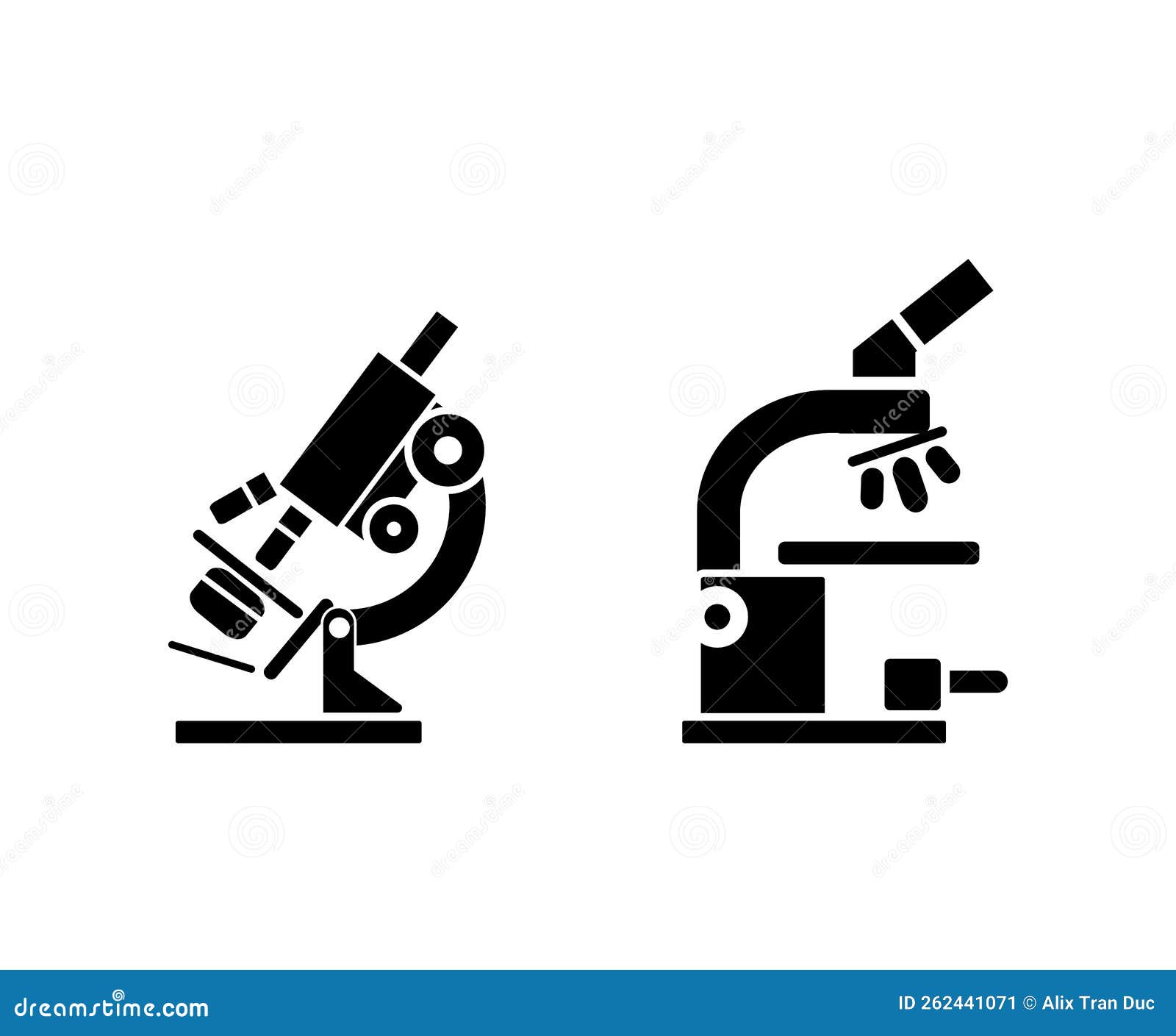 Objective Lenses Of A Microscope, Light Microscope Stage And Lenses ...
