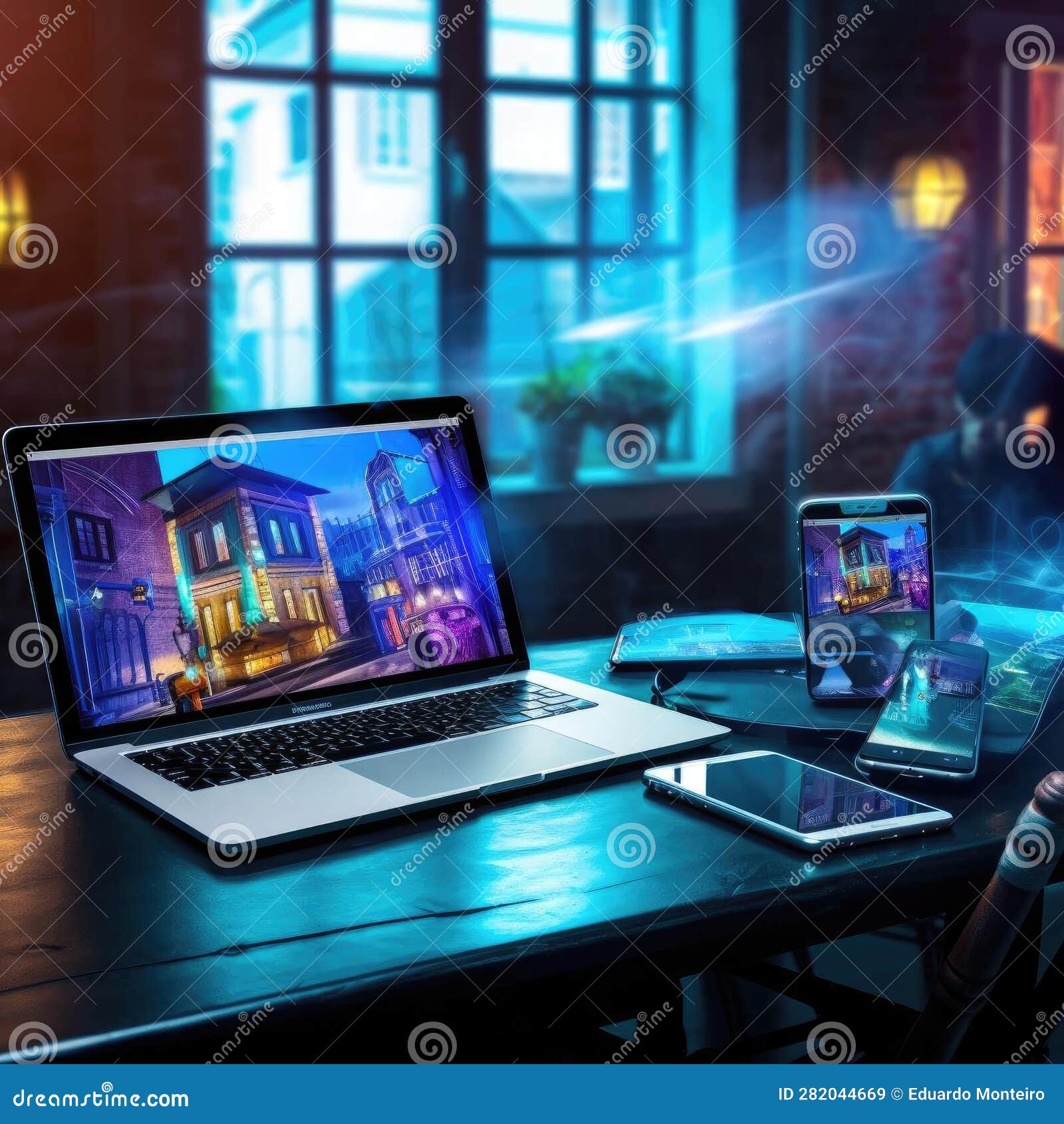 Two Devices, Connected Wirelessly To Show the Convenience that ...