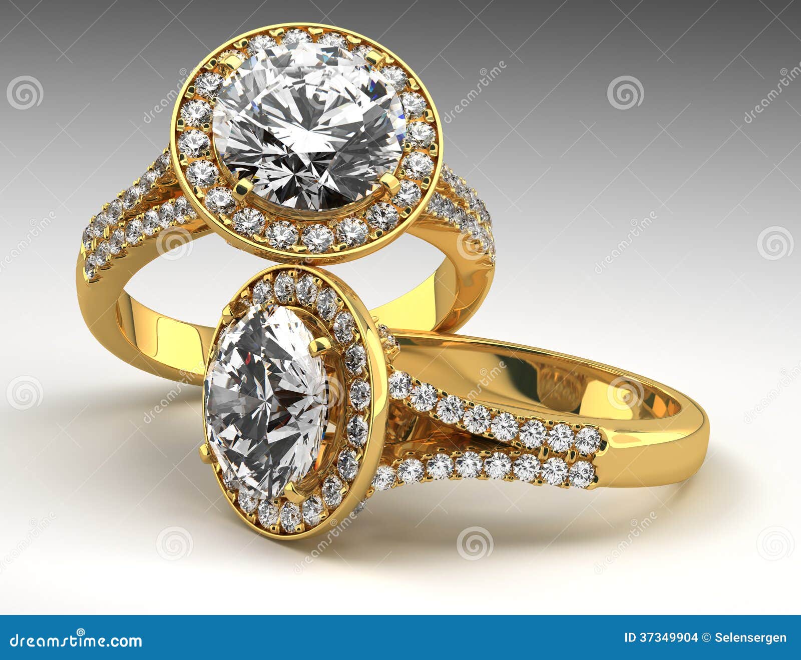 Two Diamond Rings stock illustration. Illustration of expensive - 37349904
