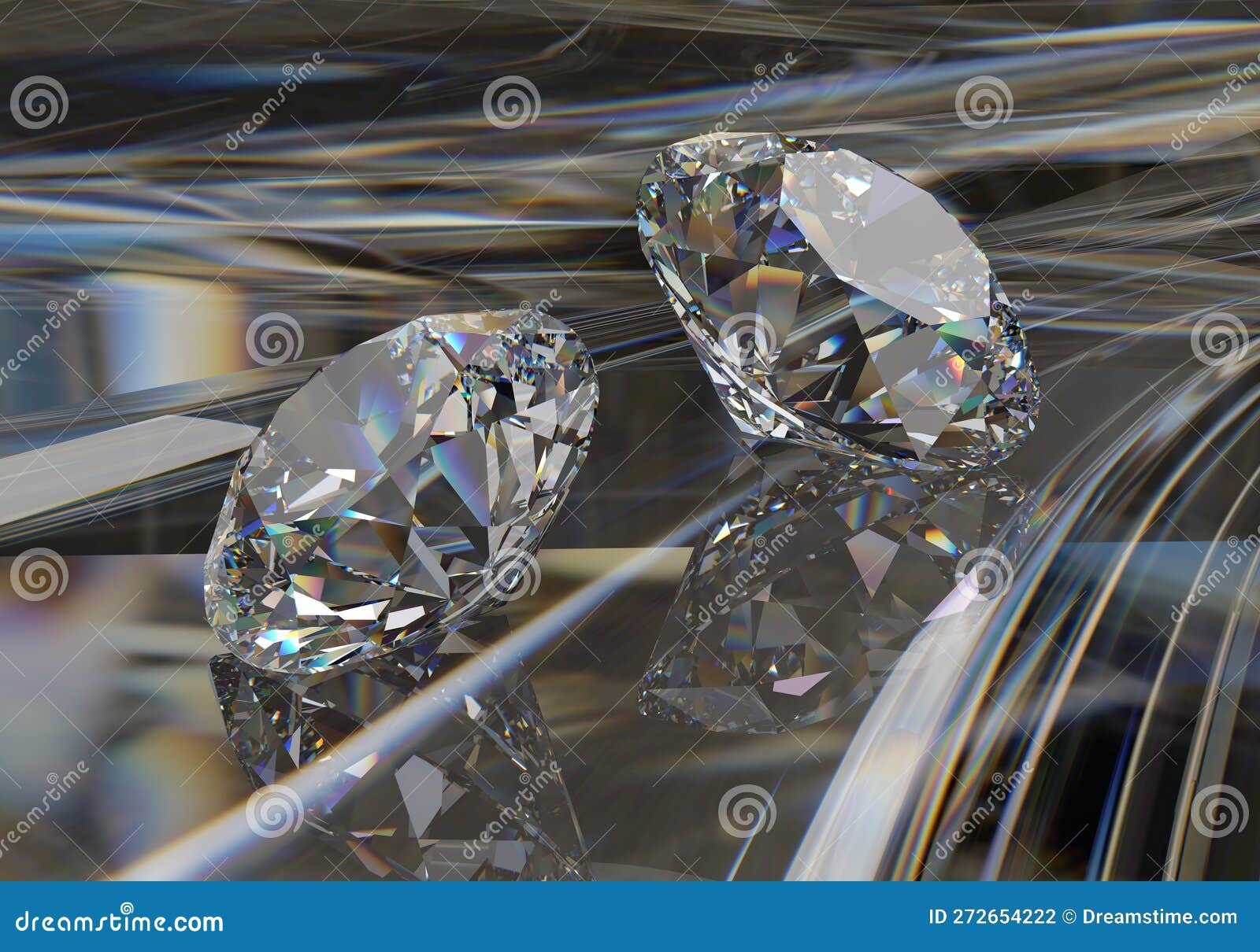 Two diamonds stock illustration. Illustration of diamond - 272654222