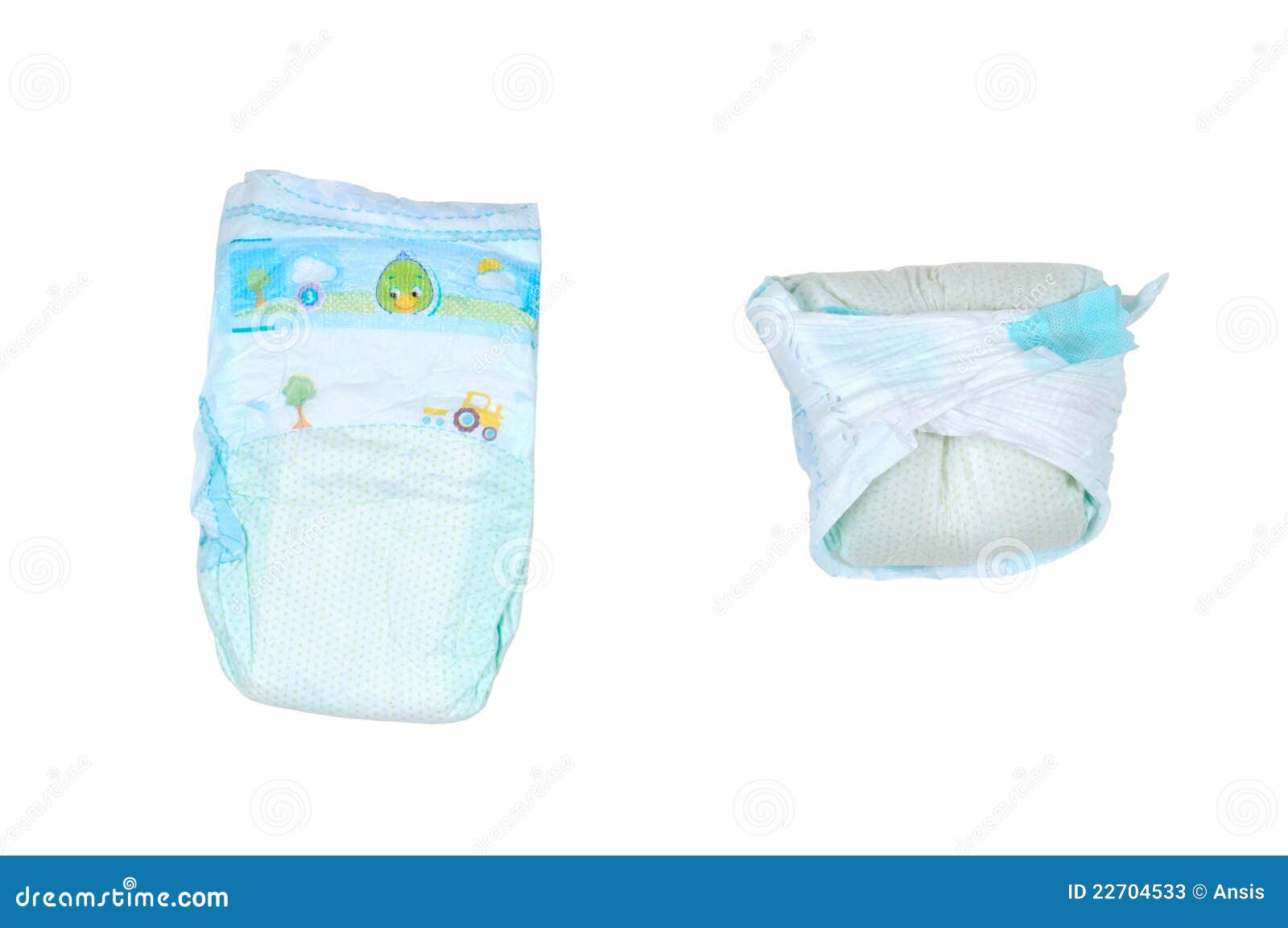 Two diapers stock image. Image of healthcare, comfortable - 22704533