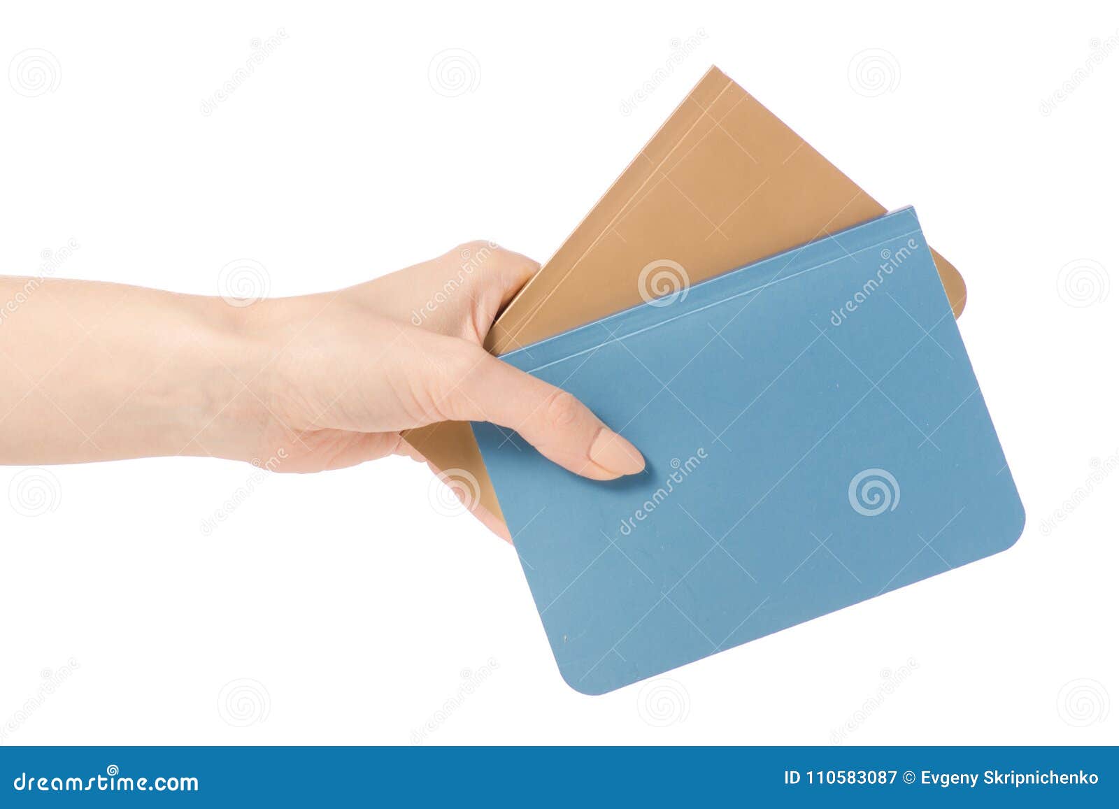 Two diary notebook in hand stock image. Image of background - 110583087