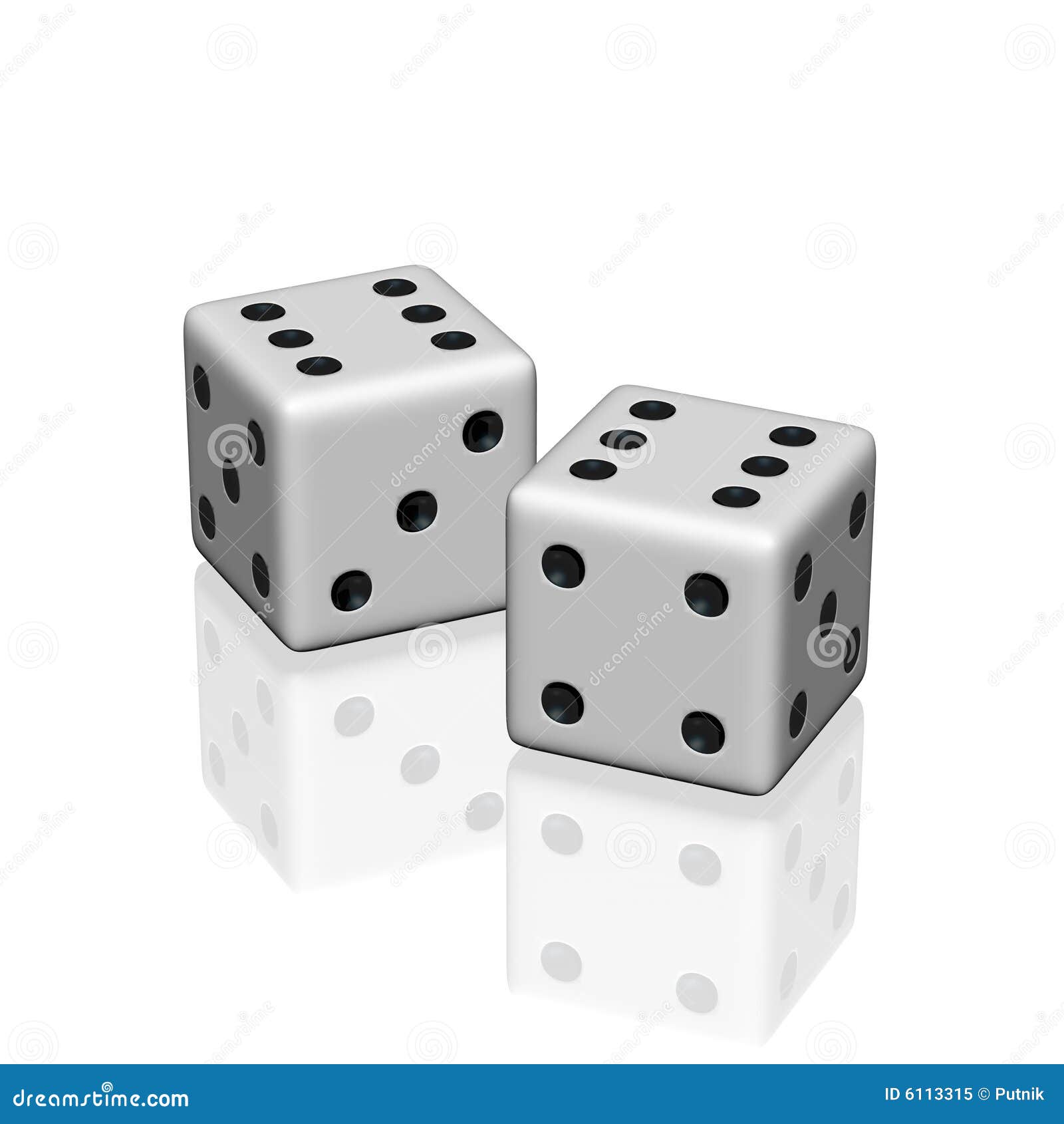 Two dice stock illustration. Illustration of icon, pair - 6113315