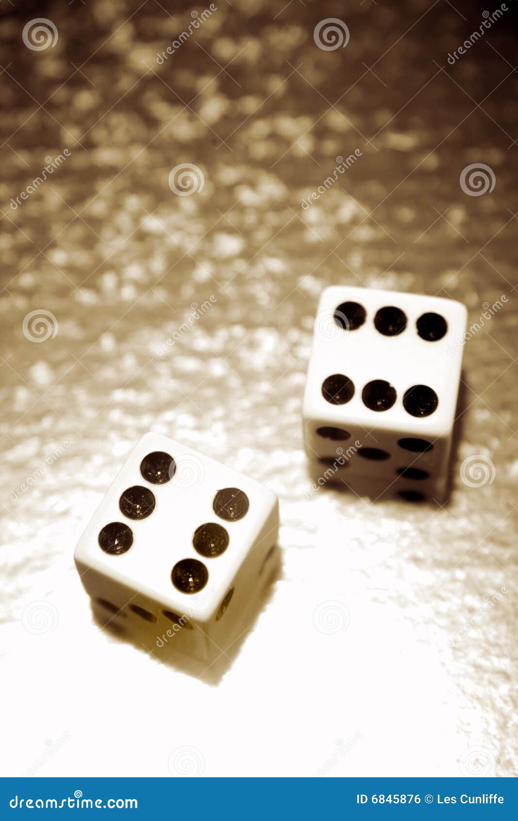 Two dice stock photo. Image of lucky, sixes, idea, objects - 6845876
