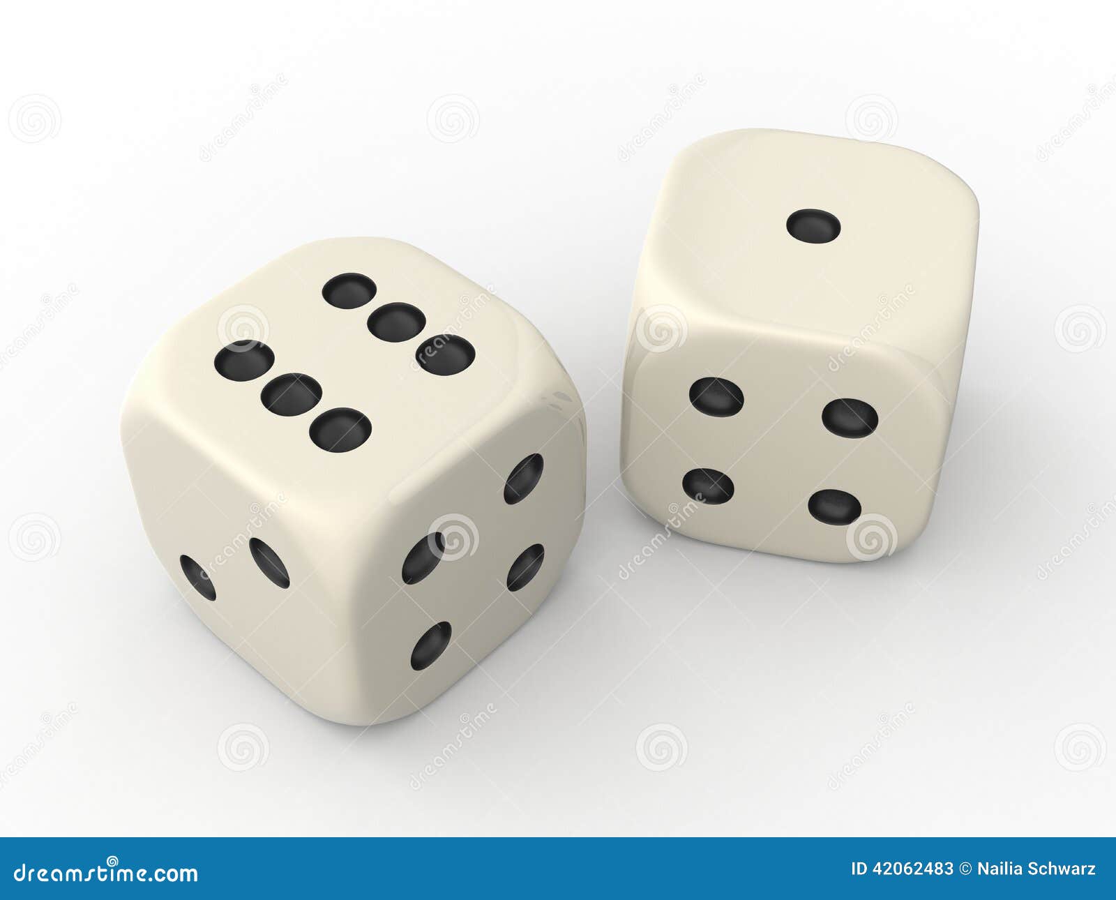 Two Dice stock illustration. Illustration of rolling - 42062483