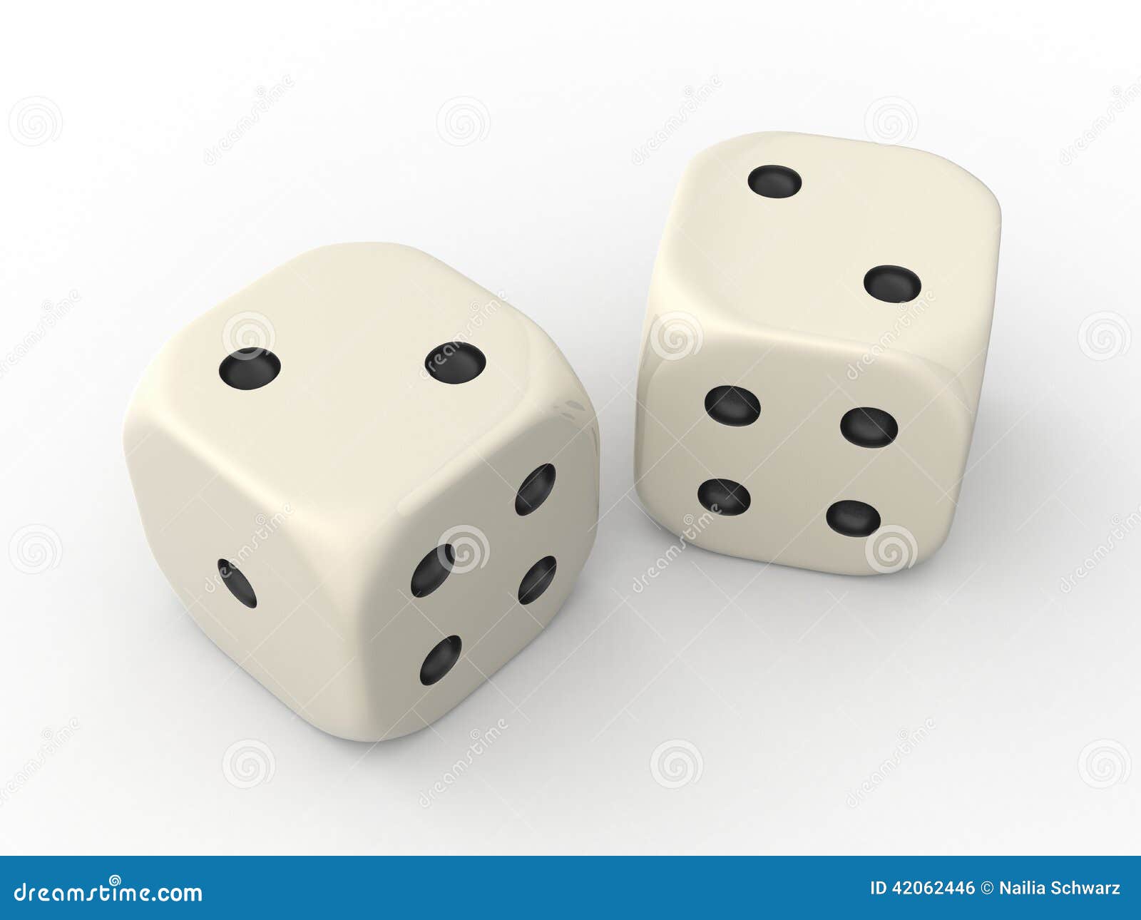 Two Dice stock photo. Image of cube, minimal, symbol - 42062446