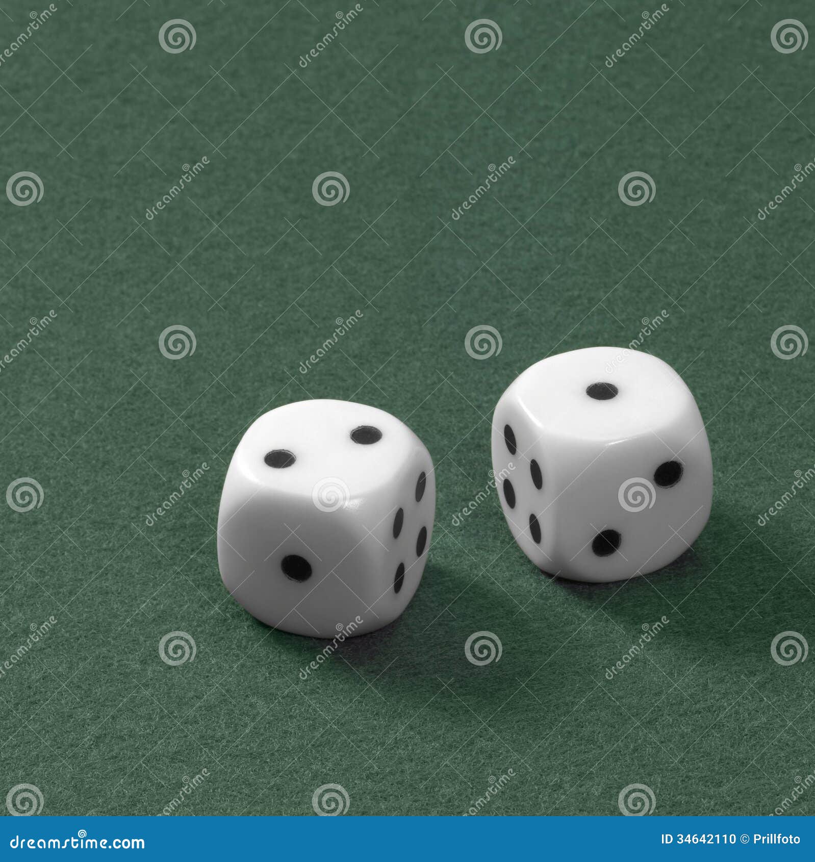 Two dice stock photo. Image of counting, games, cube - 34642110