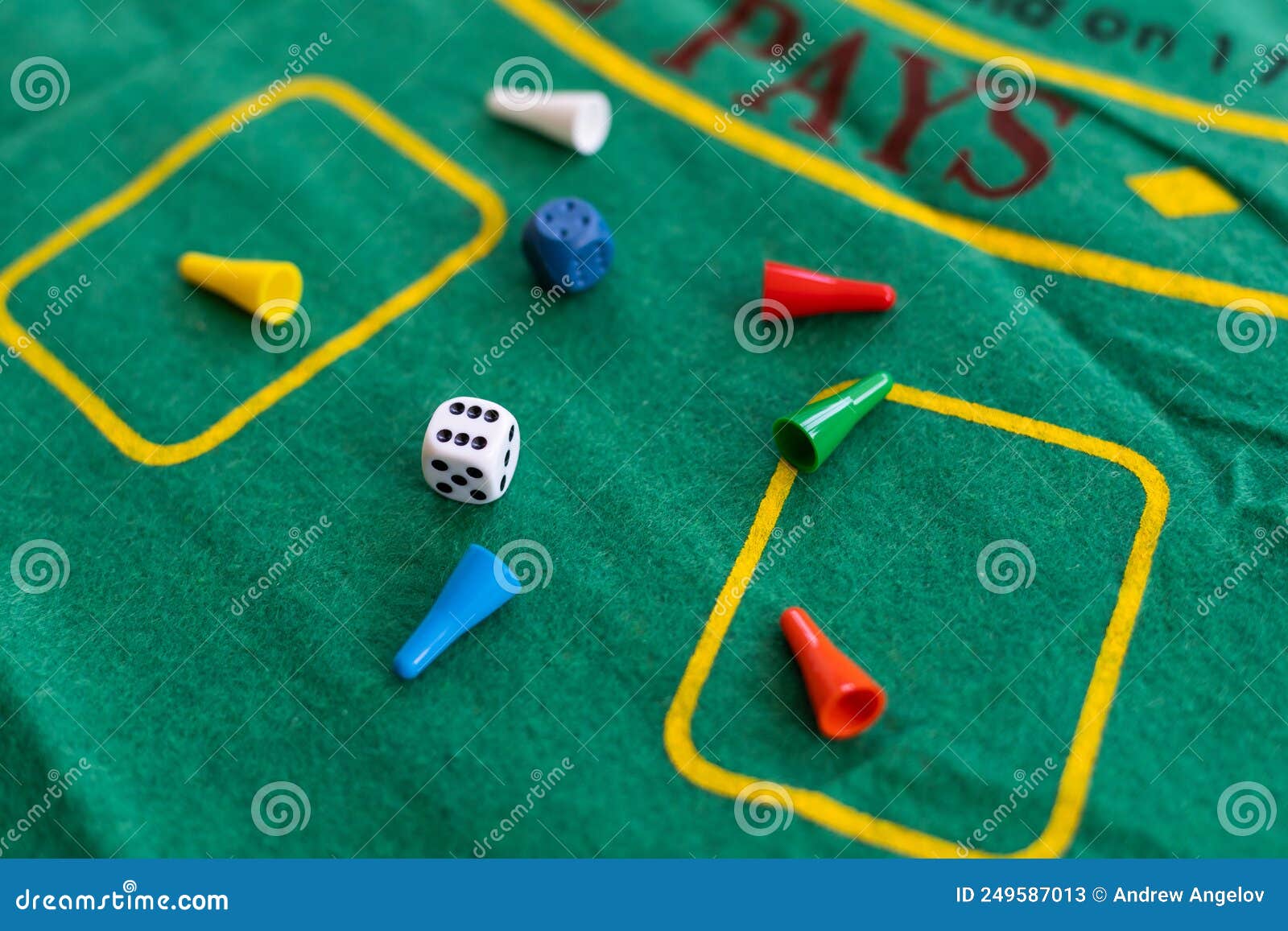 Two Dices for Craps Gambling Game Stock Image - Image of abstract ...