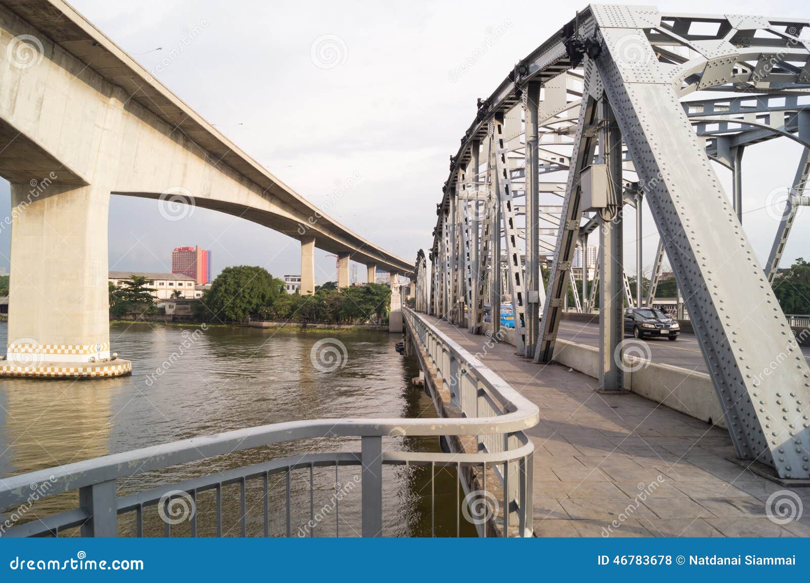 Two different bridges stock photo. Image of oriental - 46783678