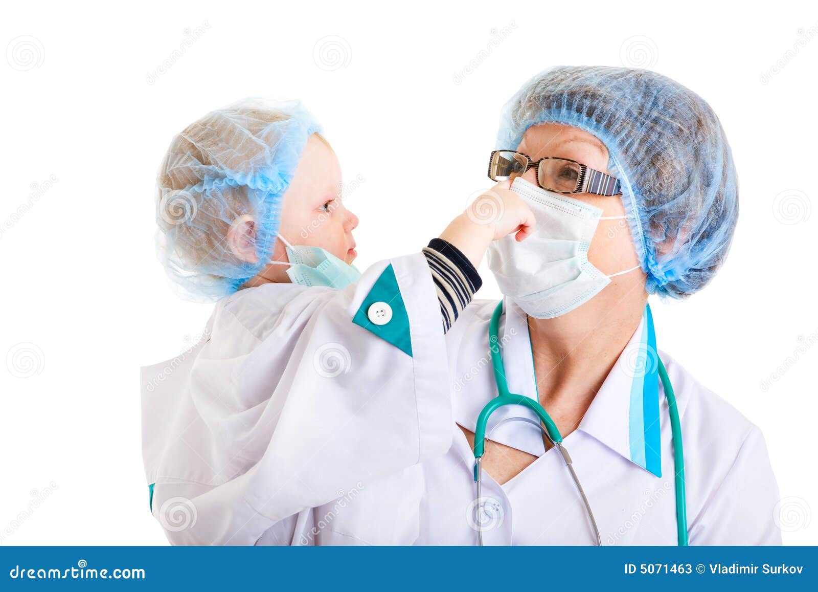 Two different doctors stock image. Image of nurse, hospital - 5071463