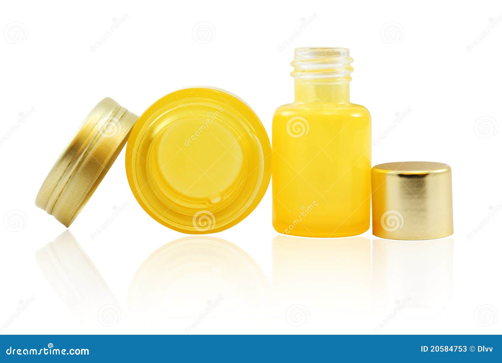 Two Different Empty Blank Cosmetic Containers Stock Image - Image of ...