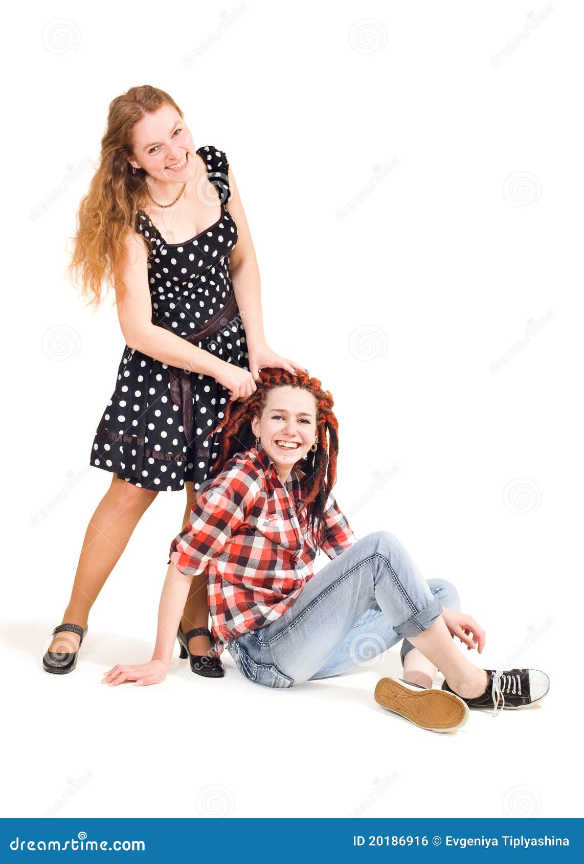 Two different girls stock photo. Image of caucasian, style - 20186916