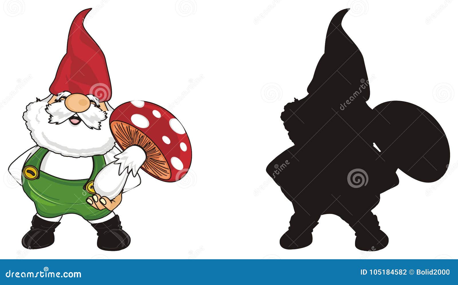 Two different gnomes stock illustration. Illustration of beard - 105184582
