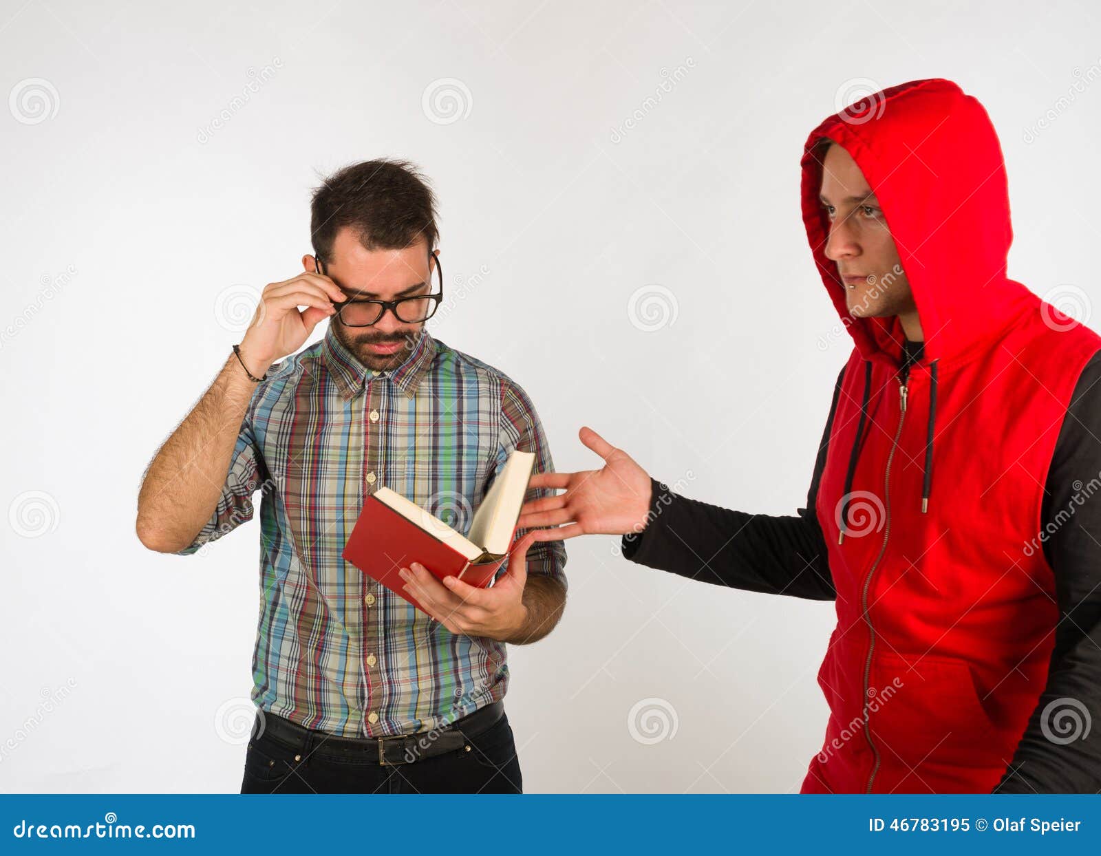 Two different guys stock image. Image of intelligent - 46783195
