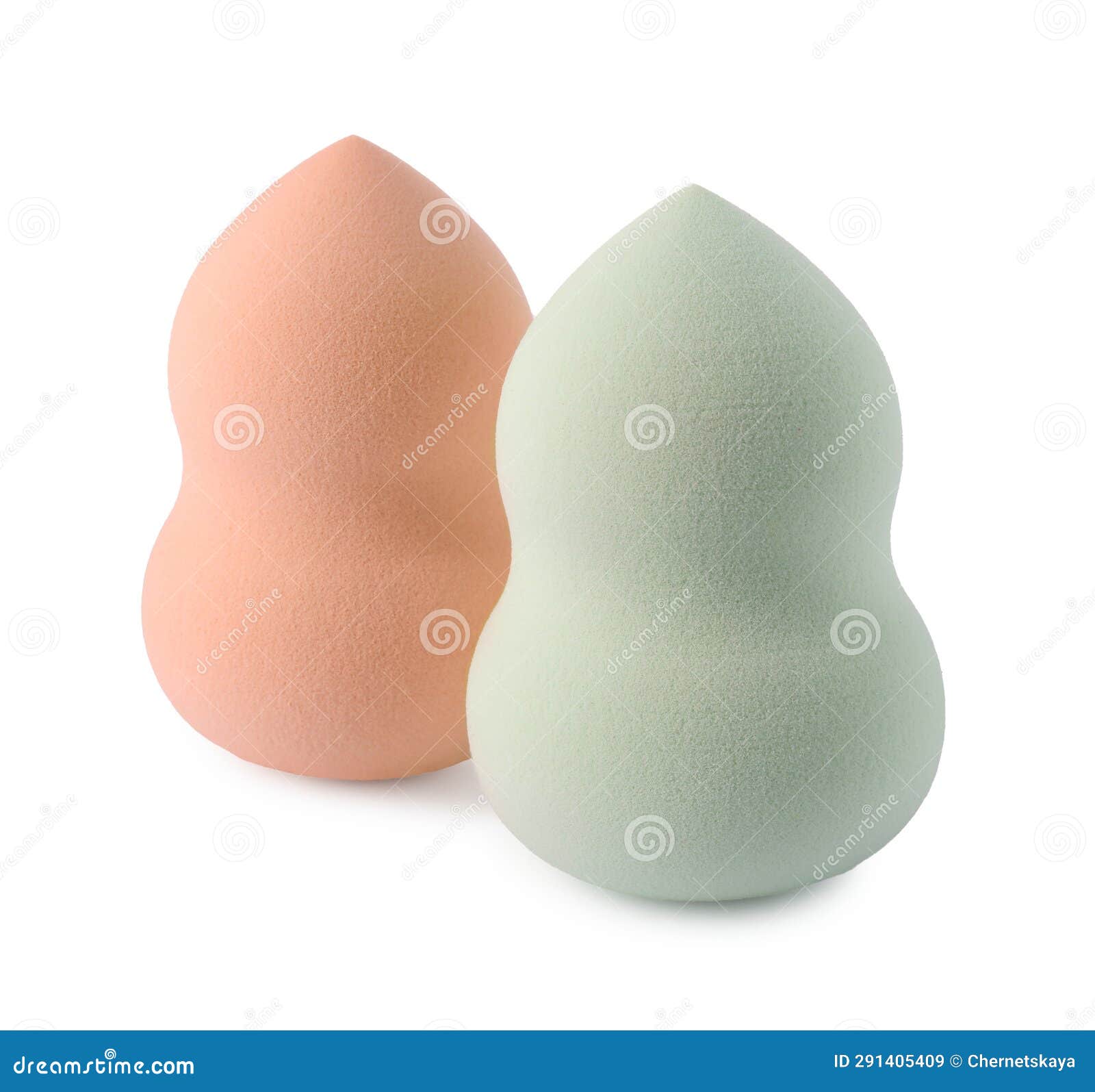 Two Different Make Up Sponges Isolated on White Stock Image - Image of ...