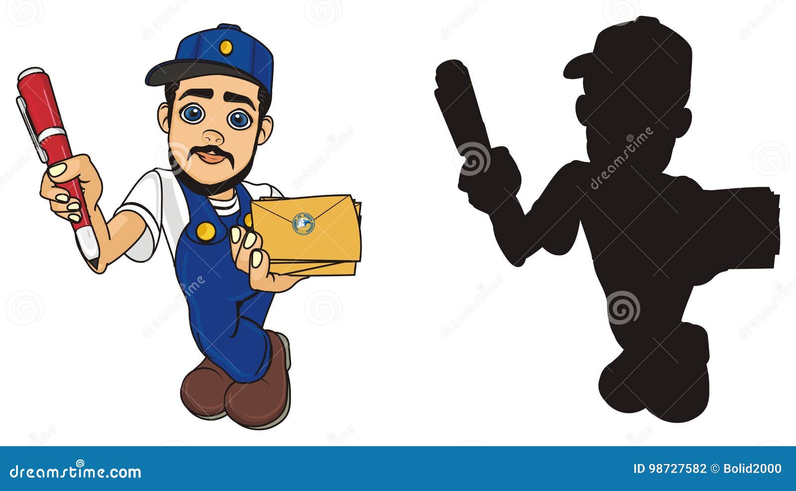 Two different mans stock illustration. Illustration of mans - 98727582