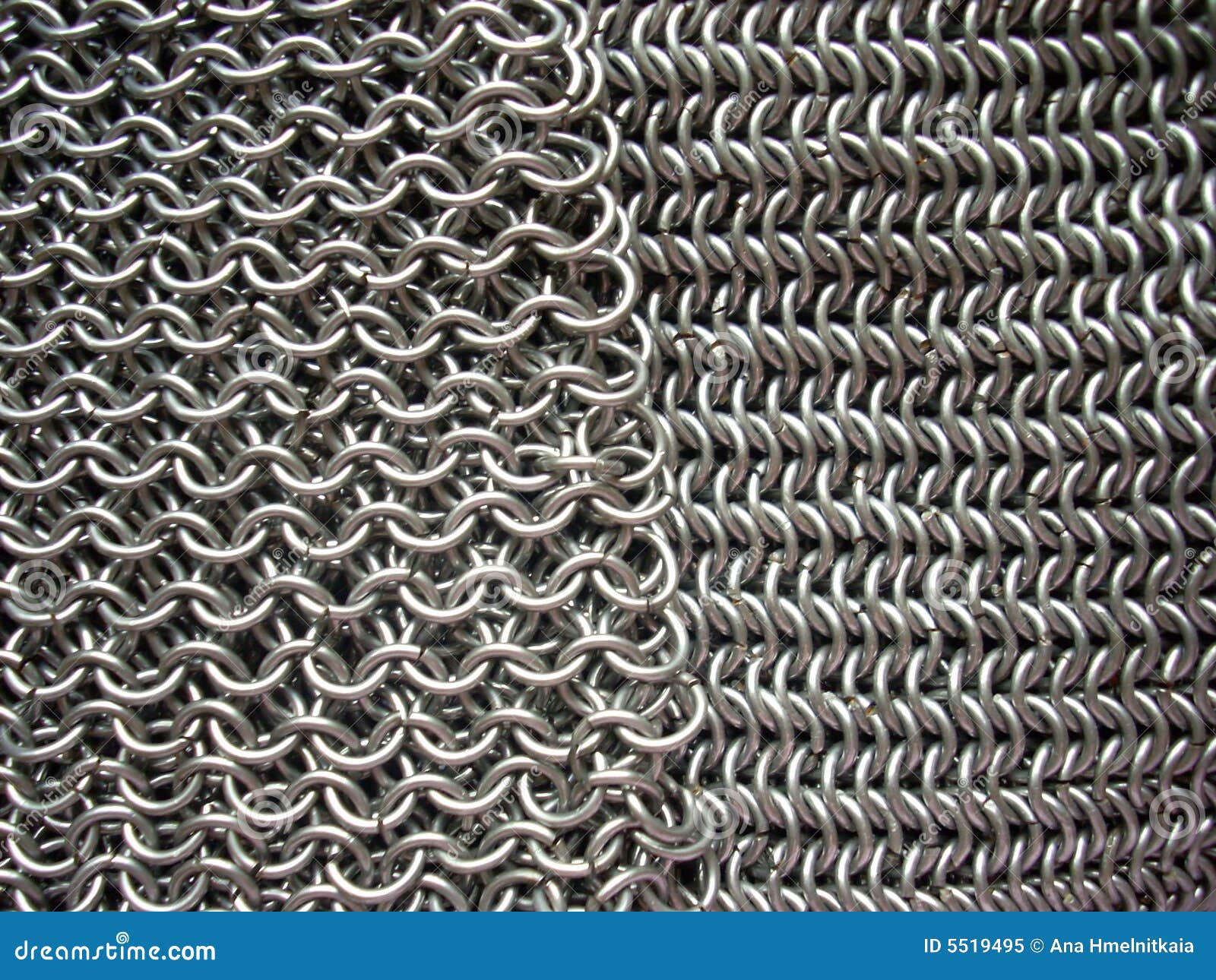 Two Different Patterns of Antique Chain Mail Stock Image - Image of ...