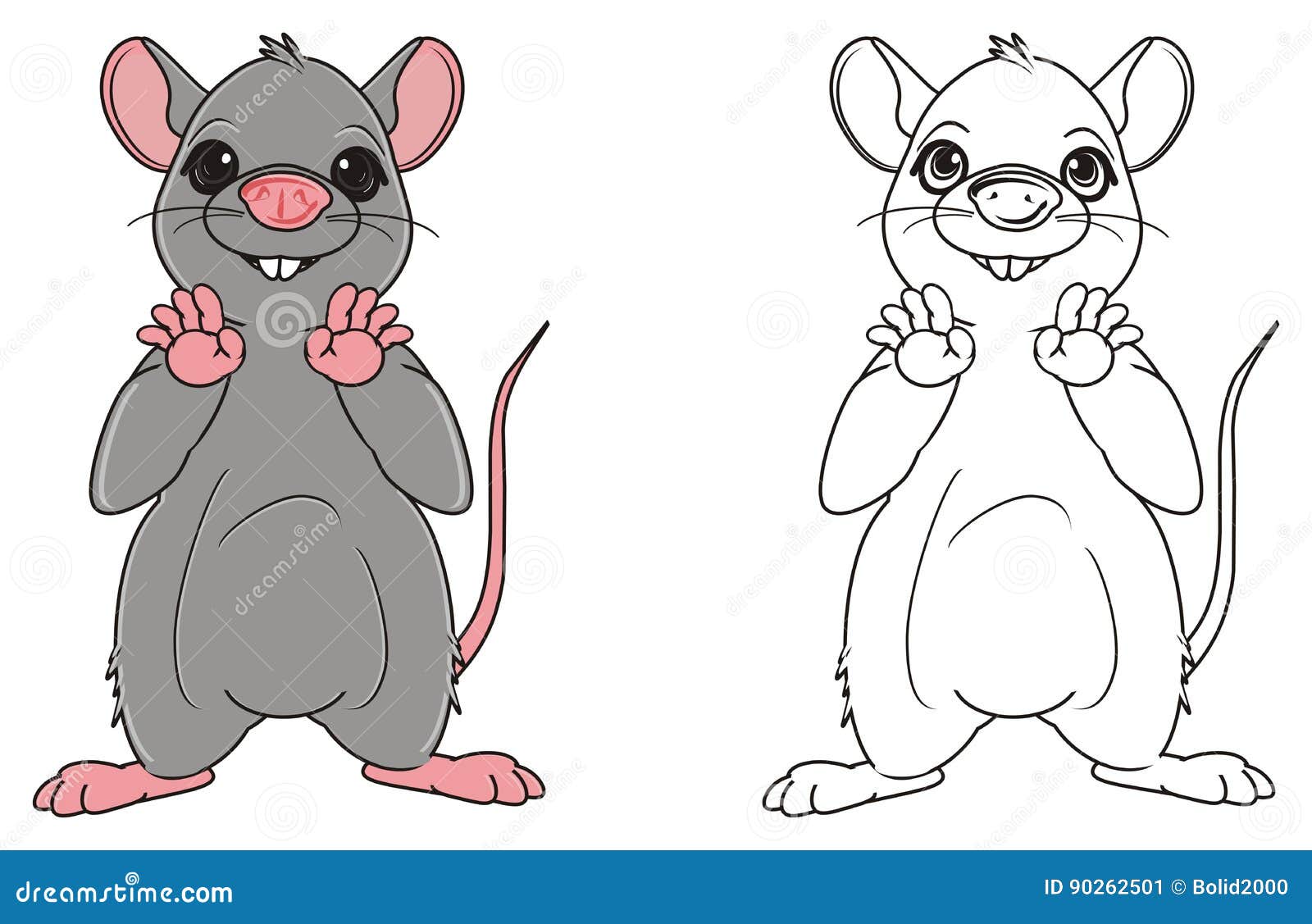 Two Different Rats Stock Image | CartoonDealer.com #90262501