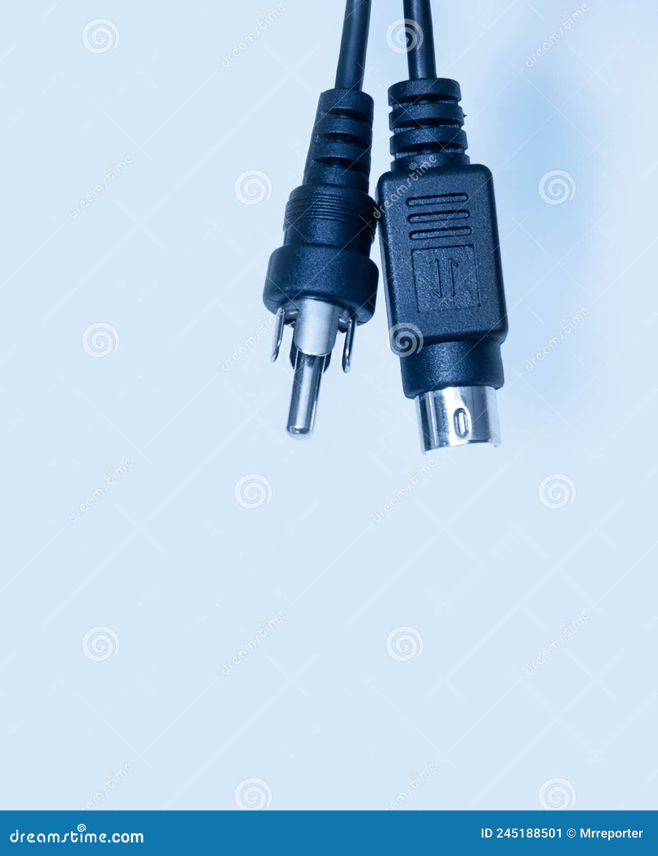 Different Signal Cables Plugs Stock Image - Image of insert, couple ...