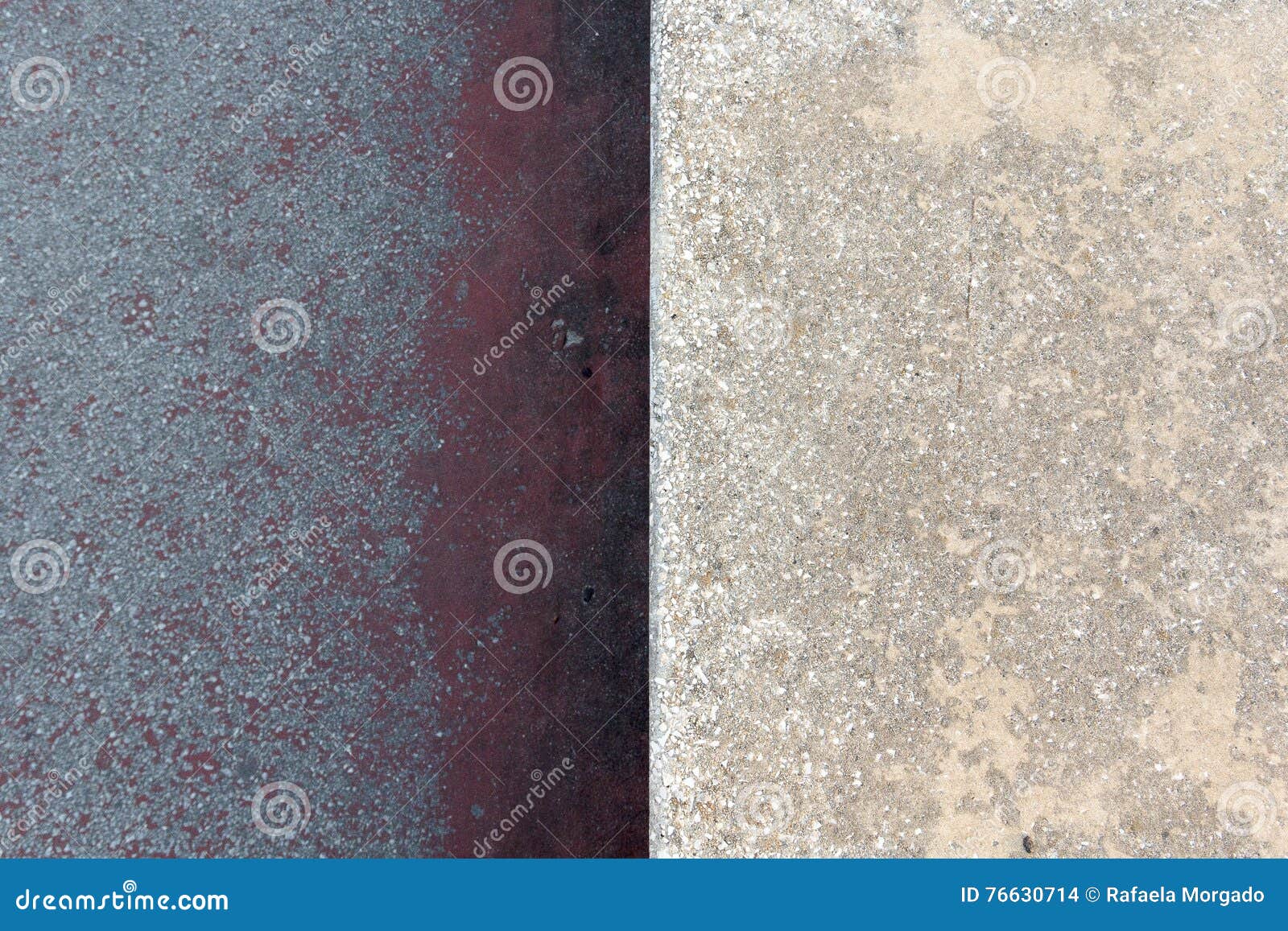 Two Different Textures in Concrete Stock Photo - Image of wall, mossy ...