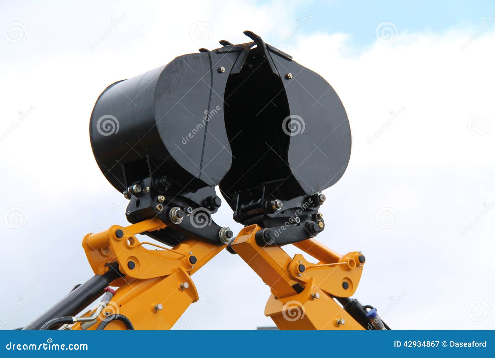 Two Digger Excavators. stock image. Image of hydraulic - 42934867