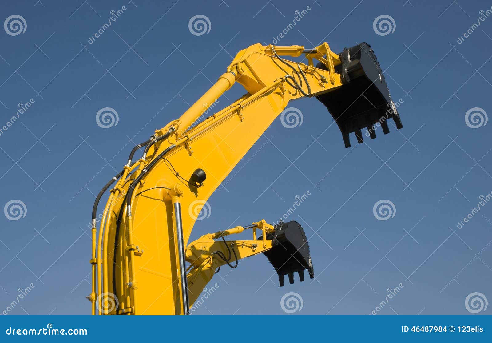 Two Digger stock photo. Image of excavator, shovel, isolated - 46487984