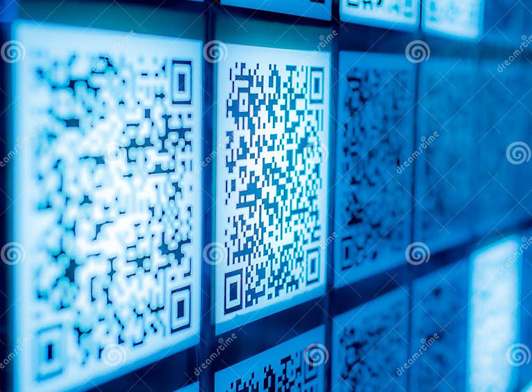 Two-dimension Code Blue Science and Technology Wallpaper Background ...