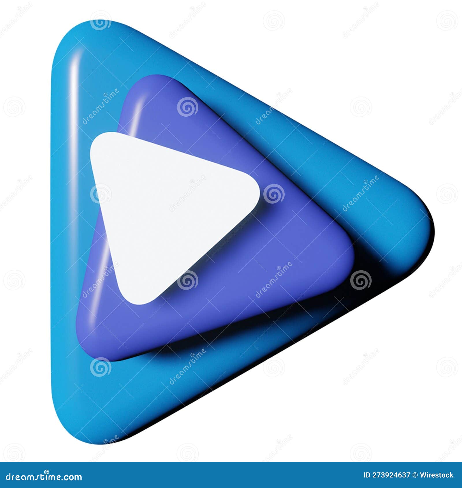 Two-dimensional Graphic Composed of Three Overlapping Play Buttons ... Two-dimensional Graphic Composed of Three Overlapping Play Buttons ...