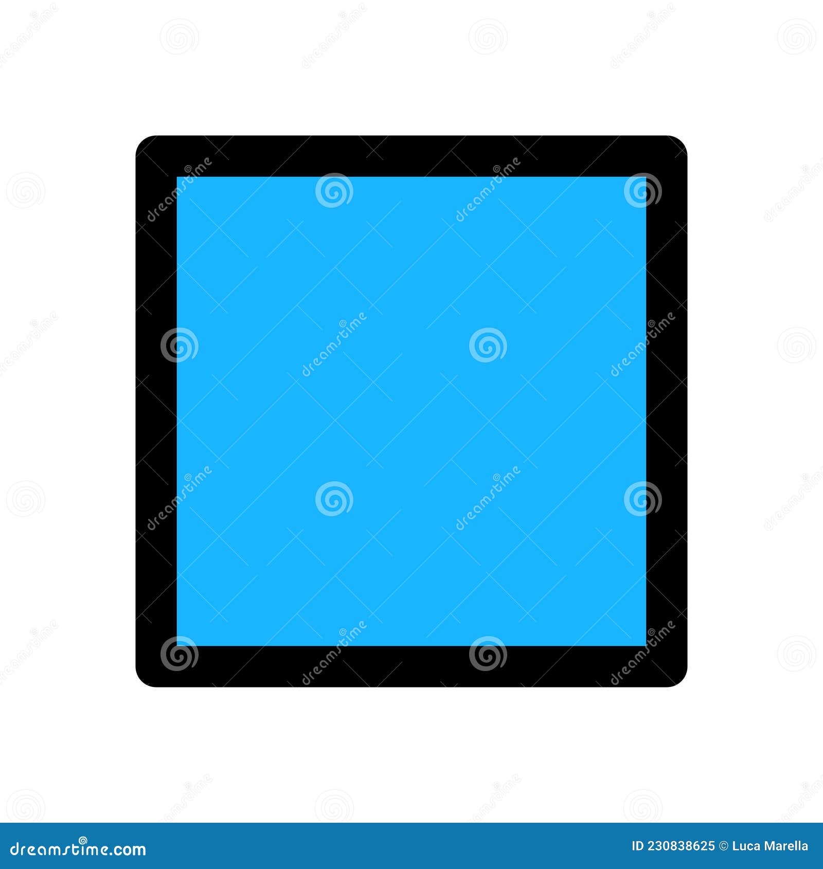 Square Shape Vector Illustration Stock Vector - Illustration of card ...