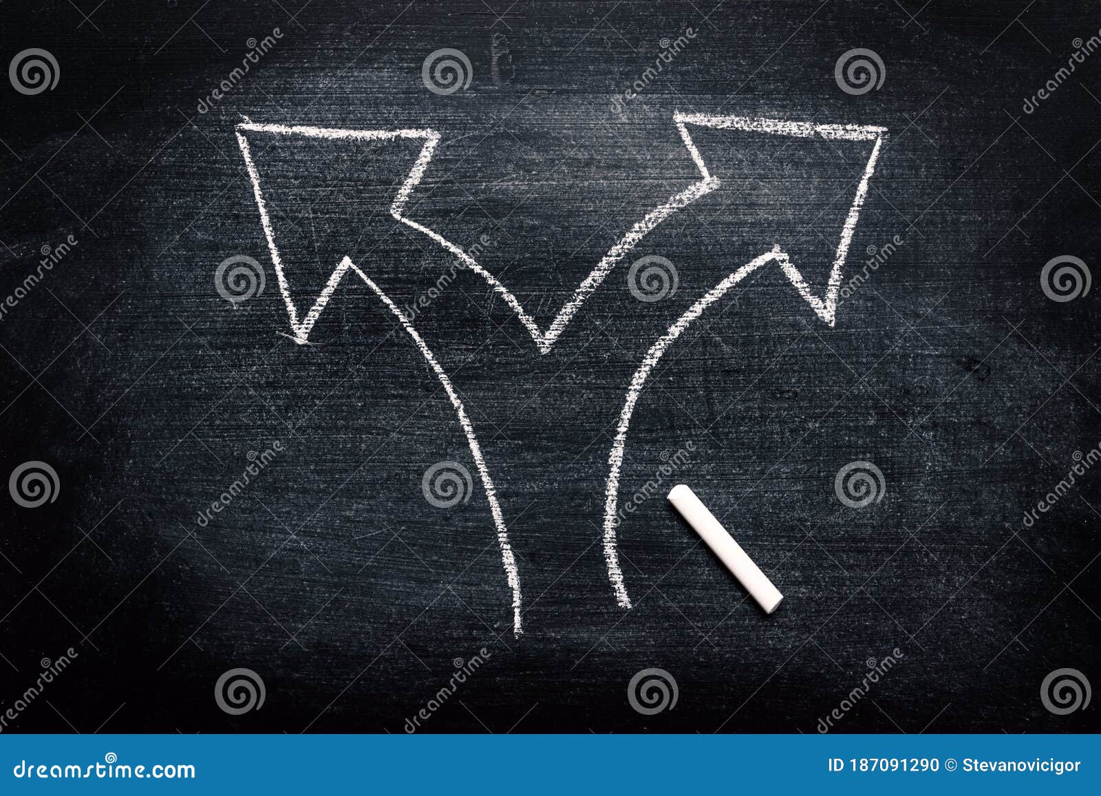 Two Direction Arrows As Concept of Choice and Making Decision Stock ...