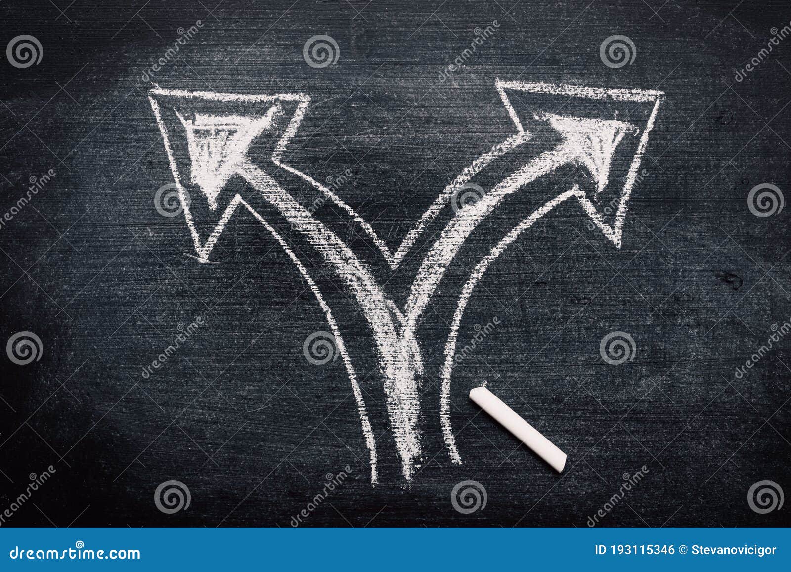 Two Direction Arrows As Concept of Choice and Making Decision Stock ...