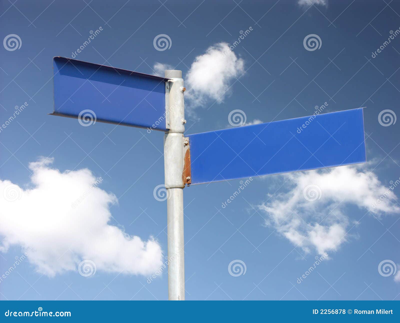 Two-direction signpost stock photo. Image of abstract - 2256878
