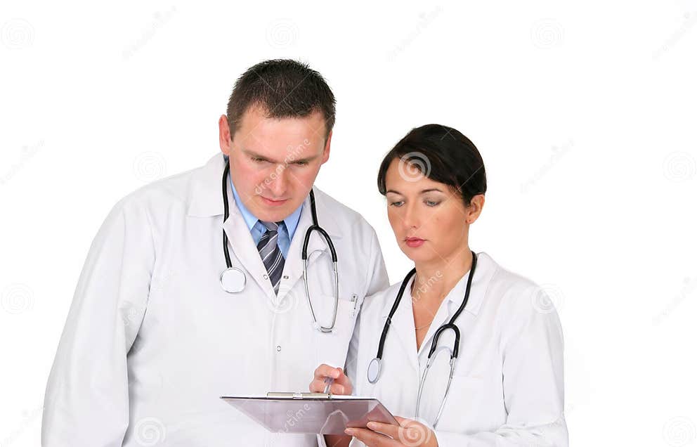 Two doctors stock photo. Image of radiologist, isolated - 387748