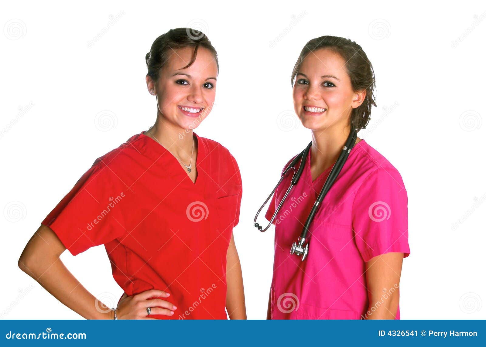 Two Doctors stock image. Image of scrub, stethoscope, white - 4326541