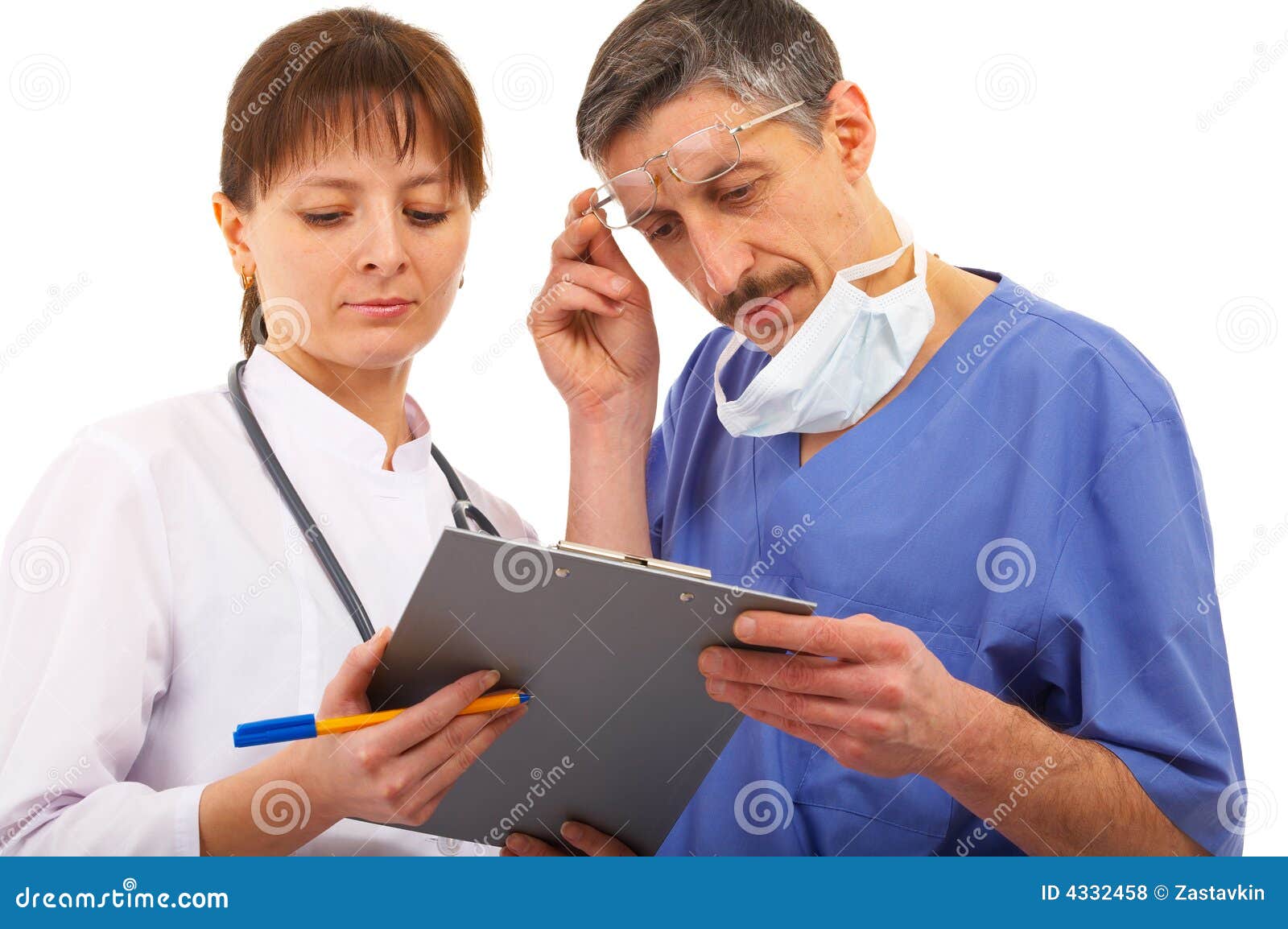 Two doctors stock photo. Image of isolated, professional - 4332458