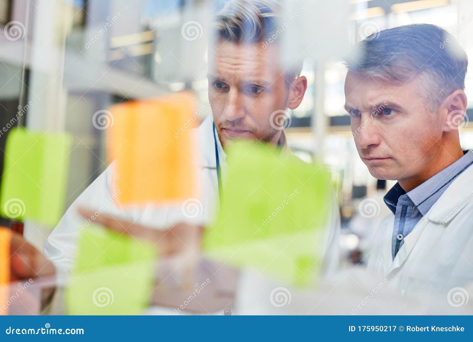 Two Doctors in the Analysis of Project Ideas Stock Image - Image of ...