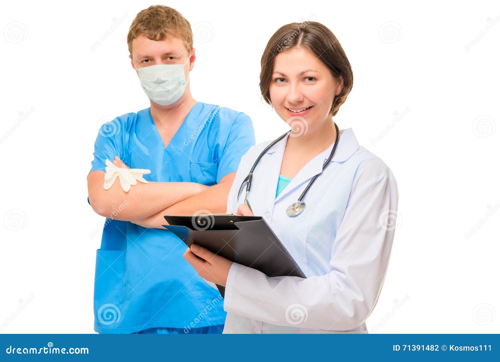 Two Doctors European Appearance Stock Photo - Image of happy, operation ...