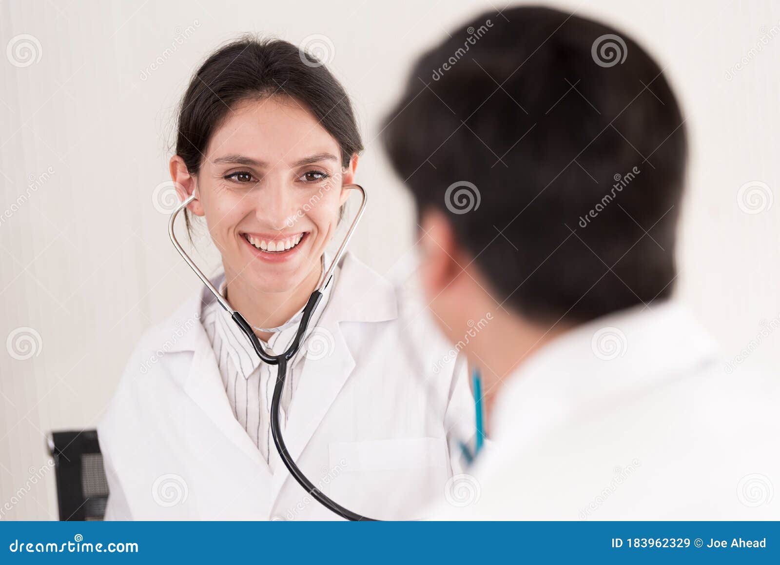 Two Doctors Have Working Together with Happiness in the Hospital Stock ...