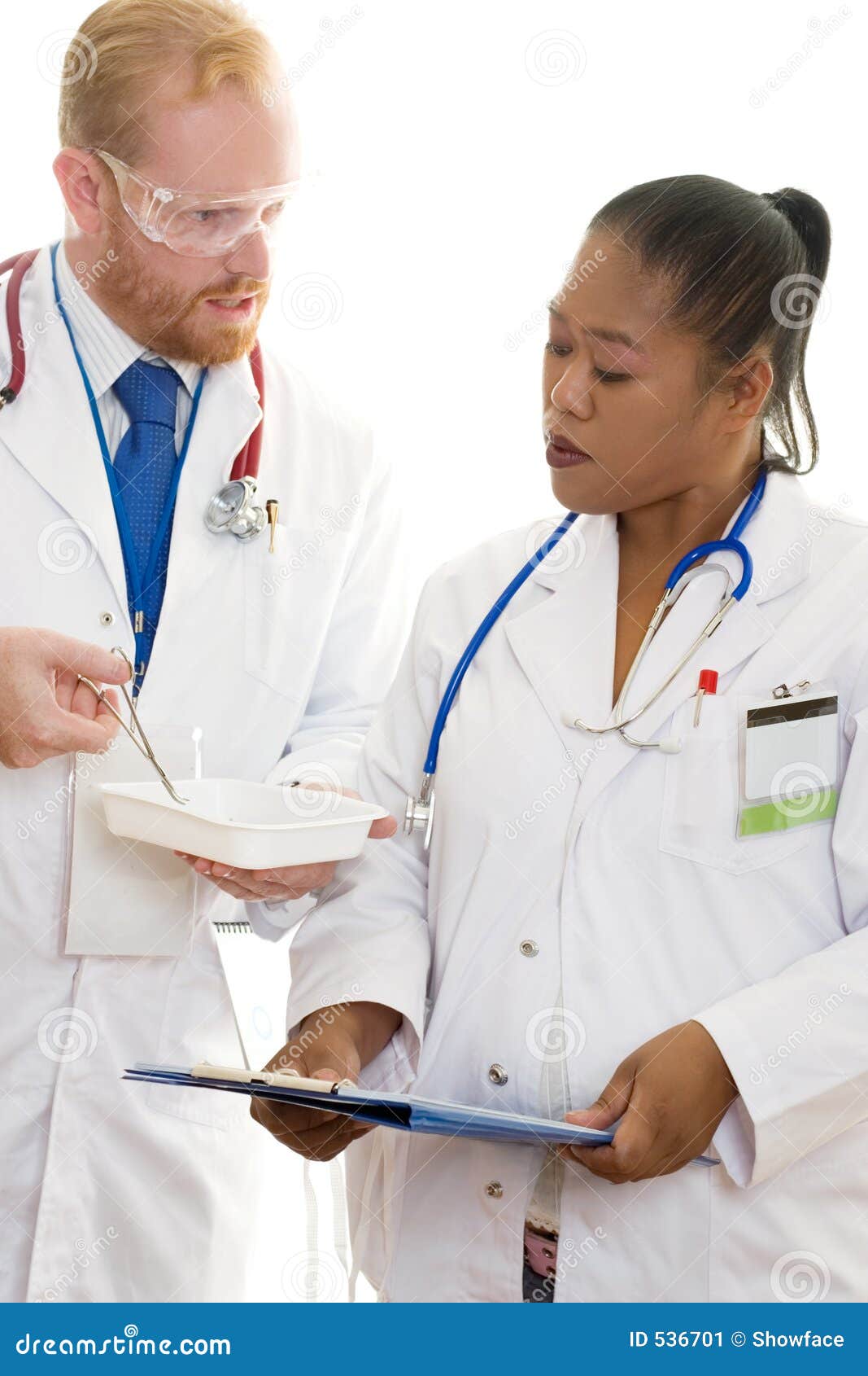 Two Doctors in Heavy Discussion Stock Image - Image of discussion ...