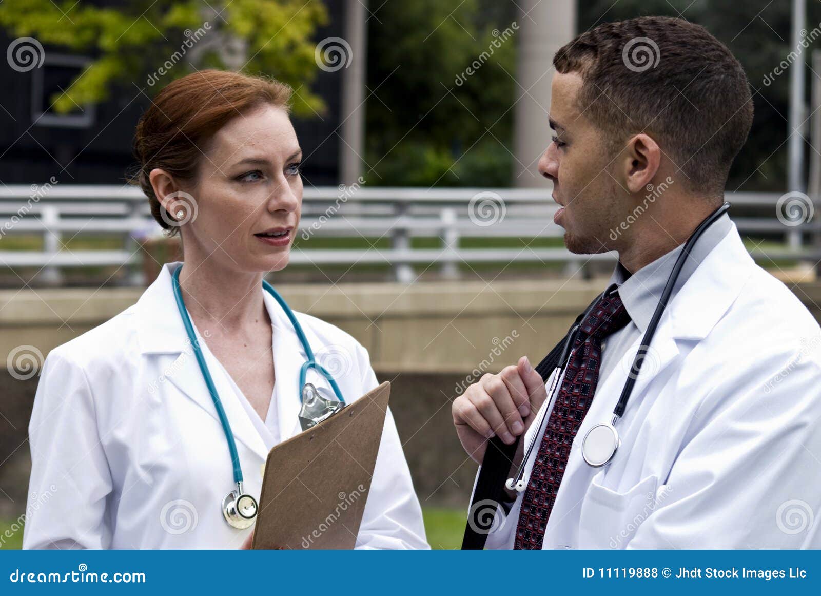 Two Doctors Talking stock photo. Image of space, medical - 11119888